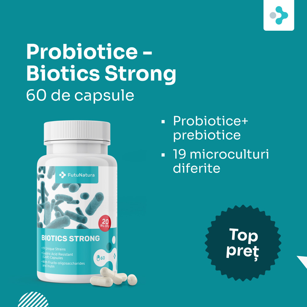 Probiotice (Biotics Strong) - digestia, 60 de capsule - FutuNatura.ro