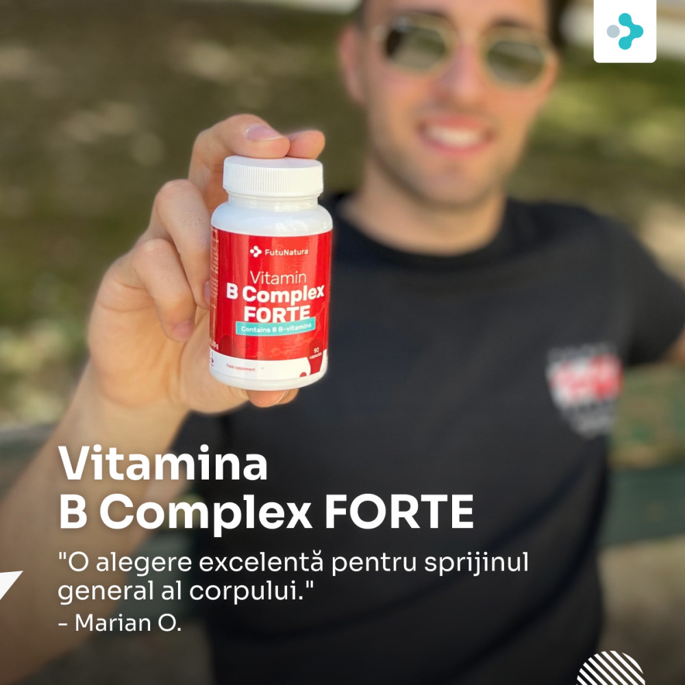 Vitamina B Complex FORTE - sistem nervos și epuizare, 90 de capsule ...