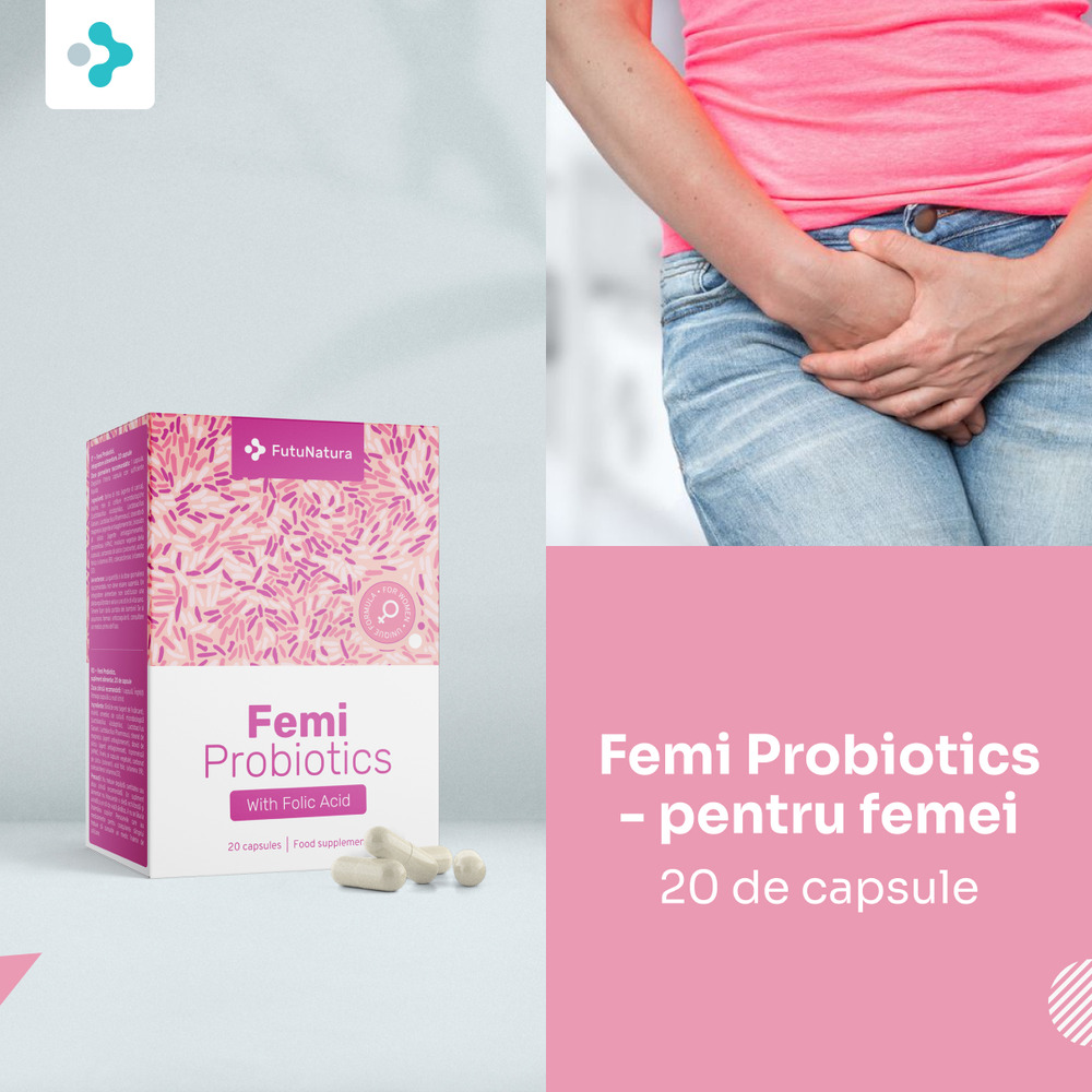 Femi Probiotics – pentru femei, 20 de capsule - FutuNatura.ro