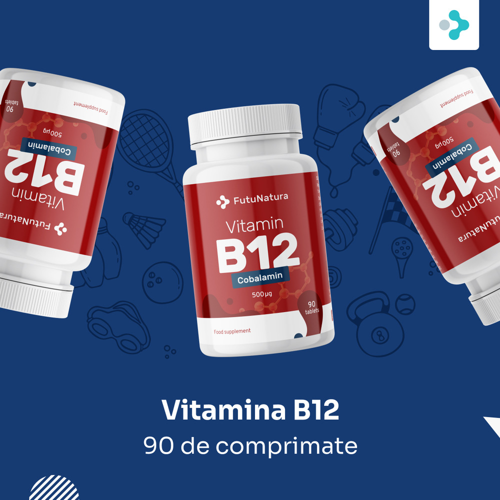 3x Vitamina B12, total 270 de comprimate - FutuNatura.ro