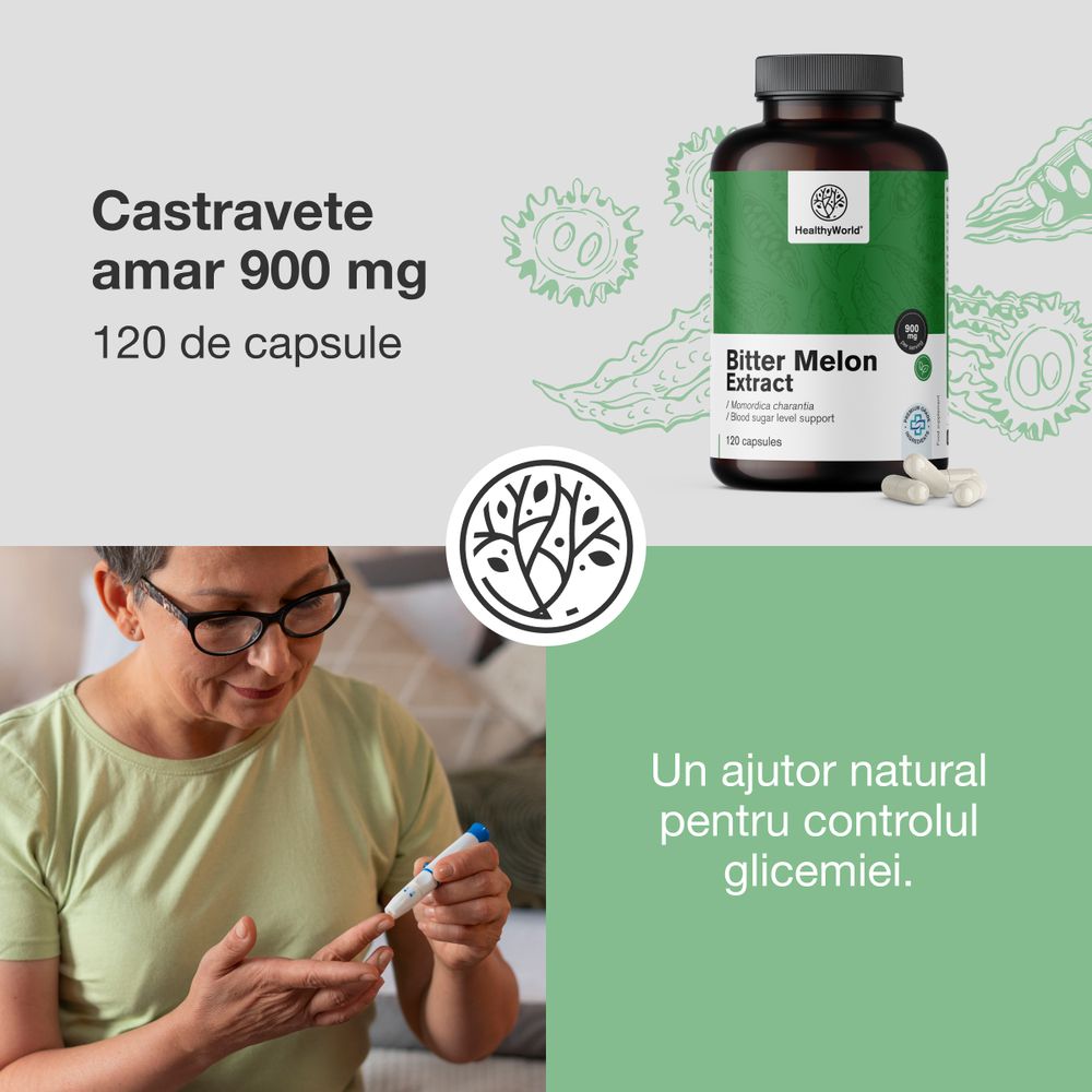 Castravete amar 900 mg, 120 de capsule - FutuNatura.ro