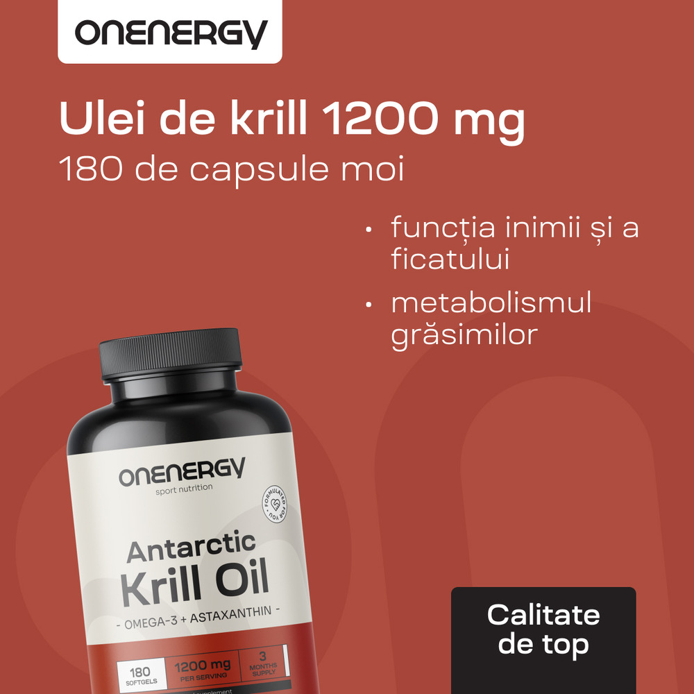Ulei de krill 1200 mg, 180 de capsule moi - FutuNatura.ro