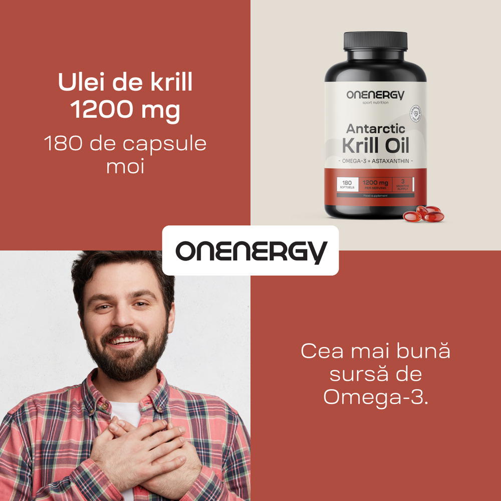 Ulei de krill 1200 mg, 180 de capsule moi - FutuNatura.ro
