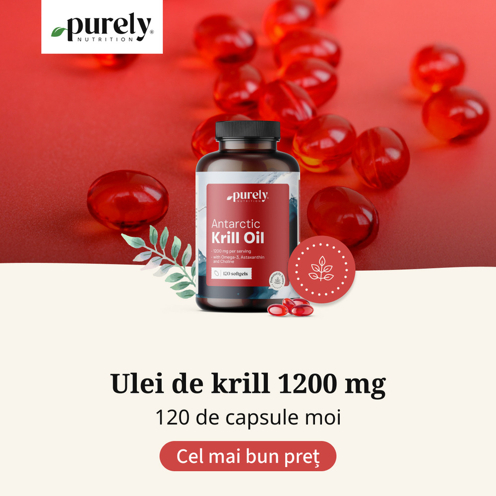 Ulei de krill 1200 mg, 120 de capsule moi - FutuNatura.ro