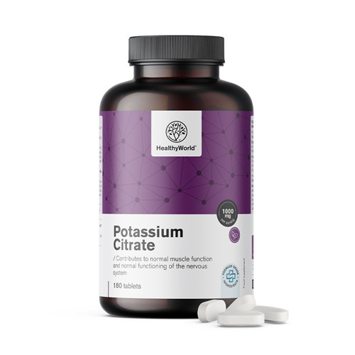 Citrat de potasiu 1000 mg, 180 de comprimate - FutuNatura.ro